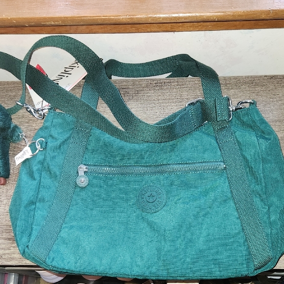 Kipling | Bags | Kipling Green Shoulder Bag With Quilted Design | Poshmark